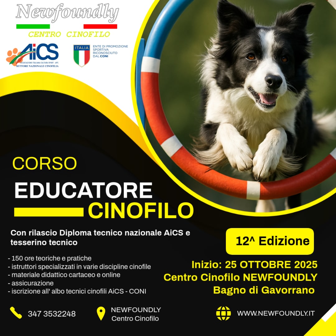 Corso di formazione educatore cinofilo - www.aics.it